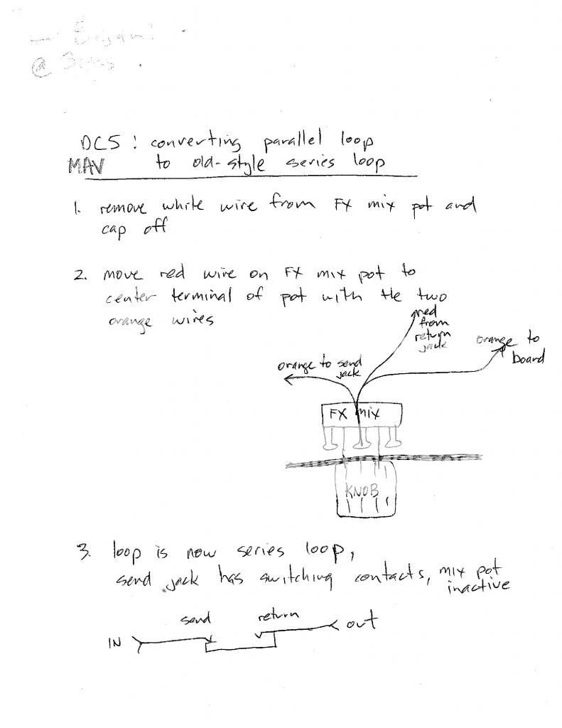 Series Loop Mod Question & New Loop Mod Diagram | Mesa Boogie Amp Forum